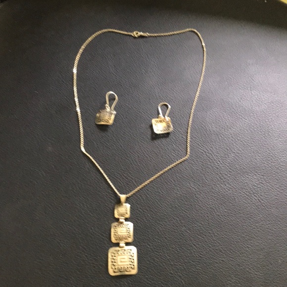 Jewelry | Slc 925 14k Gold Necklaceearring Set | Poshmark